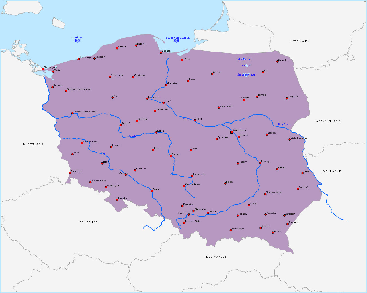 Topografie Polen | www.topomania.net