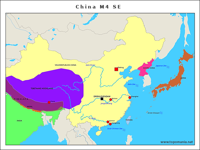 Topografie China M4 SE | www.topomania.net