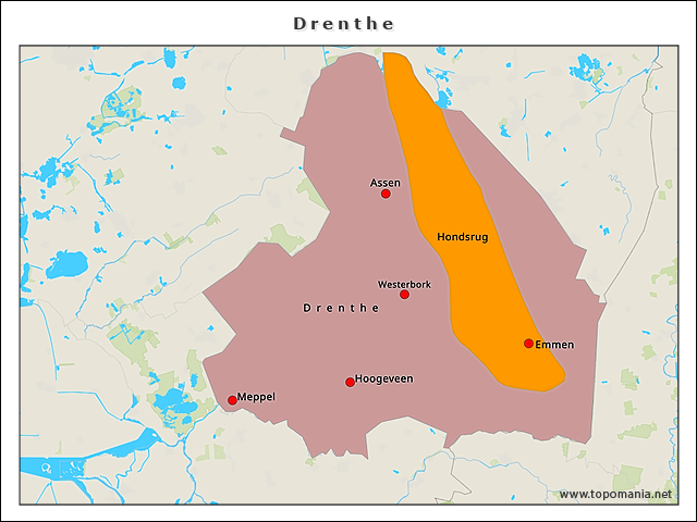 Topografie Drenthe | www.topomania.net