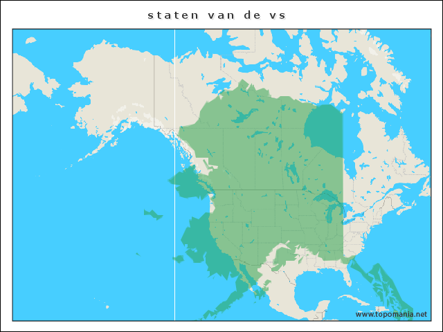 Topografie staten van de vs | www.topomania.net