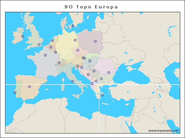Topografie SO Topo Europa | www.topomania.net