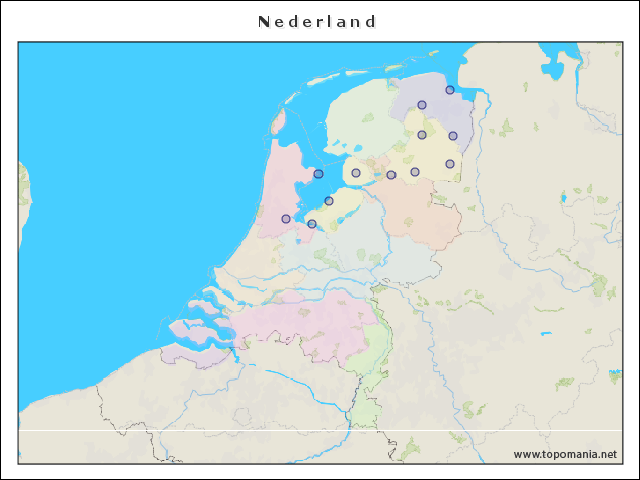 Topografie Nederland | www.topomania.net