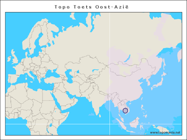 Topografie Topo Toets Oost-Azië | www.topomania.net