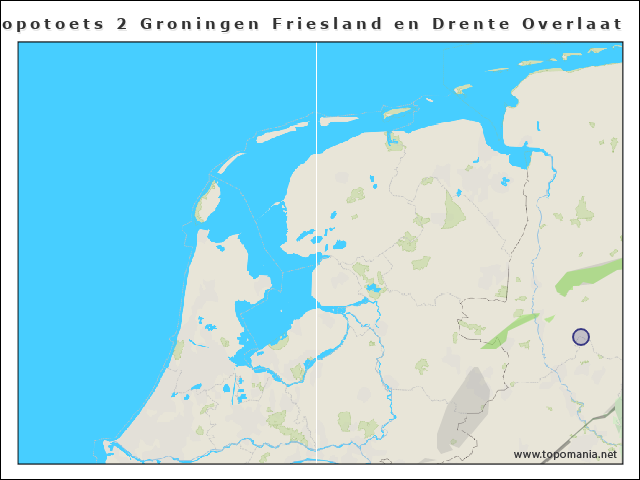 Topografie Topotoets 2 Groningen Friesland en Drente Overlaat | www ...