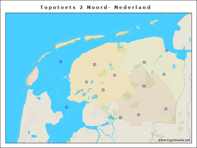 Topografie Topotoets 2 Noord- Nederland-kopie | www.topomania.net