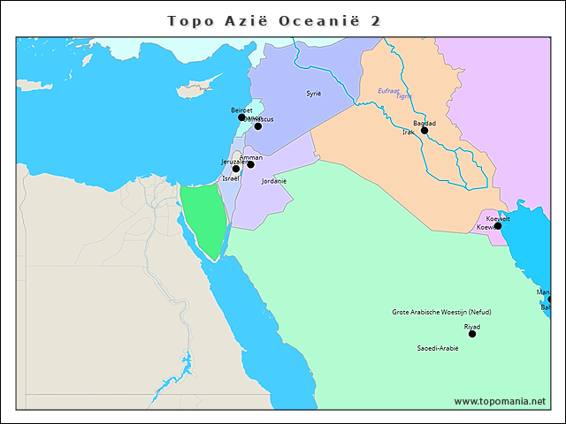 Topografie Topo Azië Oceanië 2 | www.topomania.net