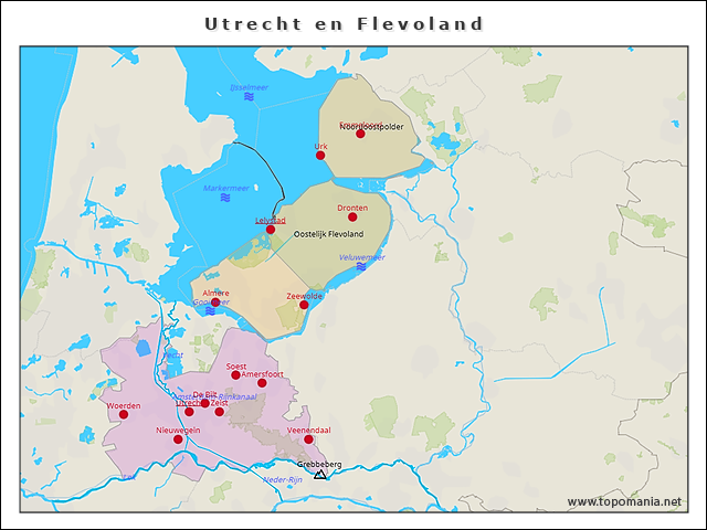 Topografie Utrecht en Flevoland | www.topomania.net
