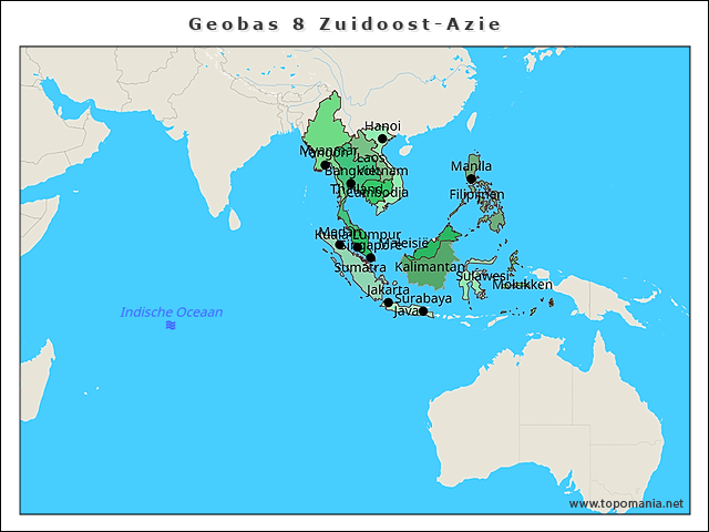 Topografie Geobas 8 Zuidoost-Azie | www.topomania.net