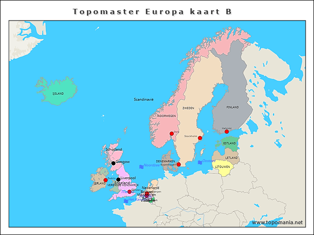 Topografie Topomaster Europa kaart B | www.topomania.net