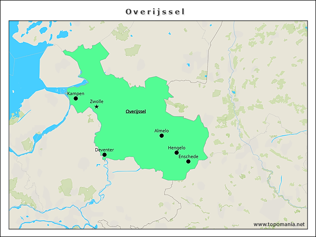 Topografie Overijssel 3Vb | www.topomania.net