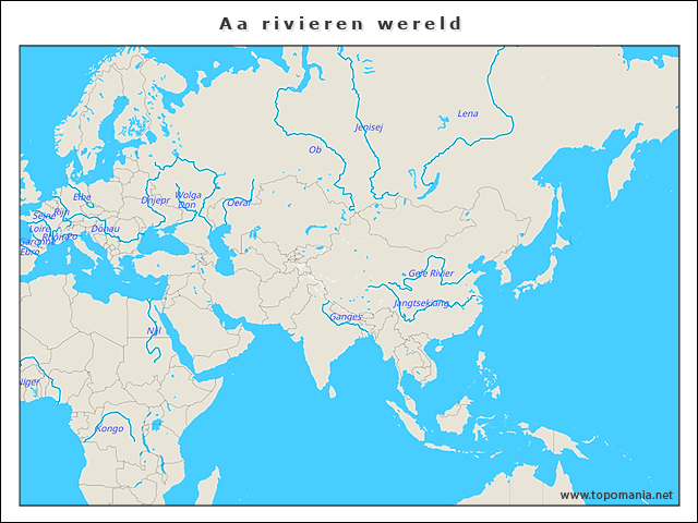 Kaart Van De Rivier De Jenisej Indianen Met Chinese Tanden