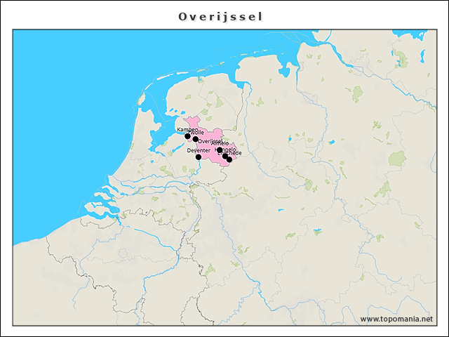 Topografie Overijssel | www.topomania.net