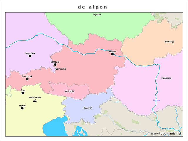 Topografie de alpen | www.topomania.net