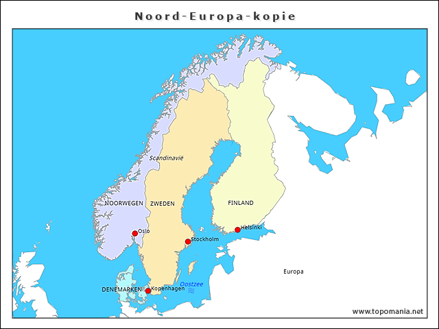 Topografie Noord-Europa-kopie | www.topomania.net