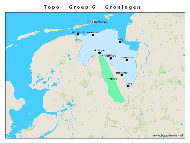 Topografie Topo - Groep 6 - Groningen | www.topomania.net