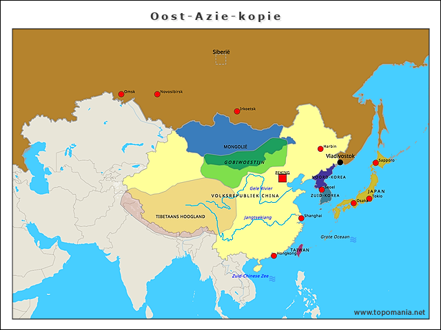 Topografie Oost-Azie-kopie | www.topomania.net