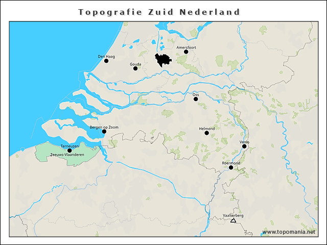 Topografie Topografie Zuid Nederland | www.topomania.net