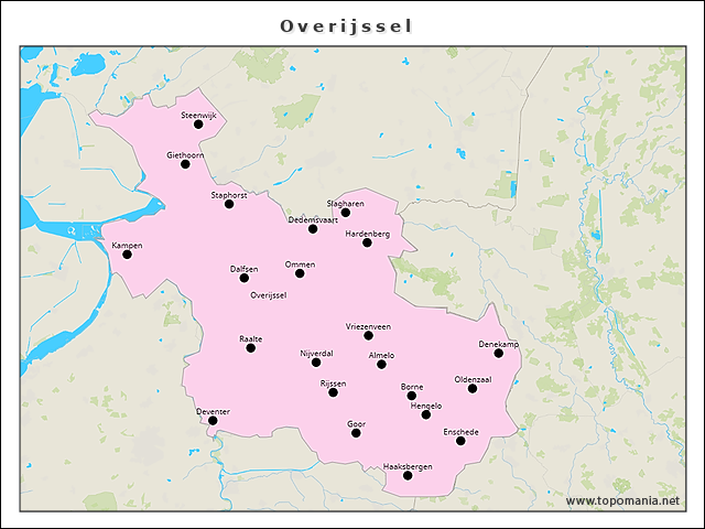 Topografie Overijssel | www.topomania.net