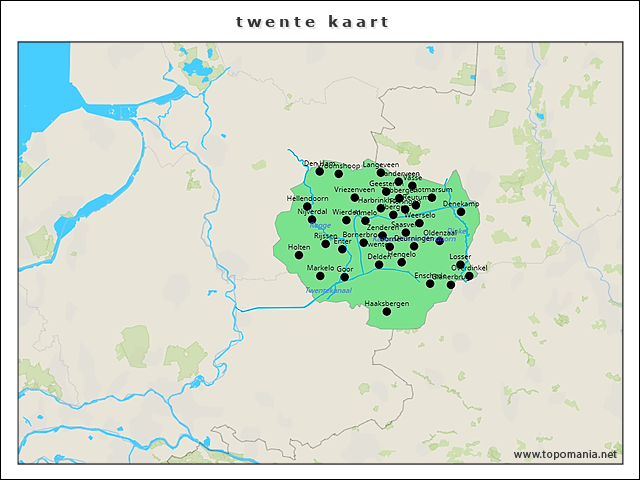 Topografie twente kaart | www.topomania.net