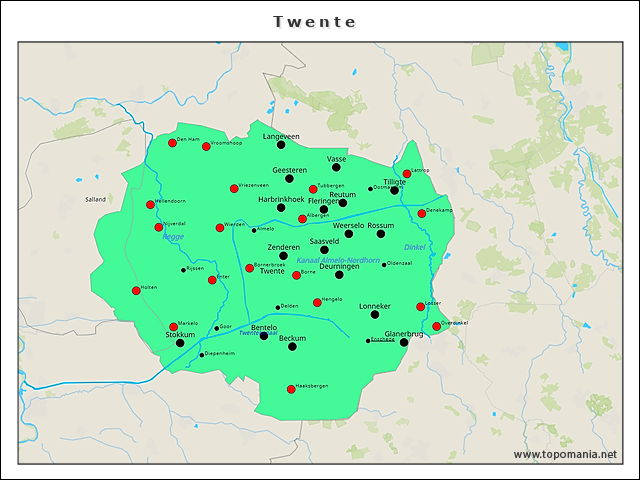 Topografie Twente | www.topomania.net