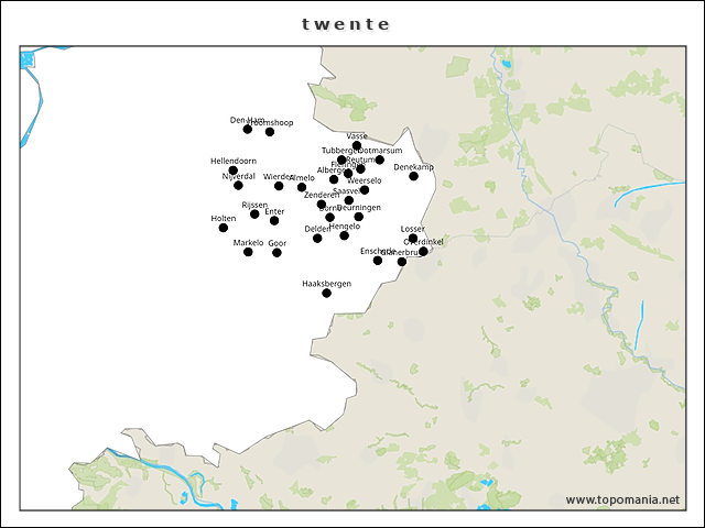 Topografie twente | www.topomania.net
