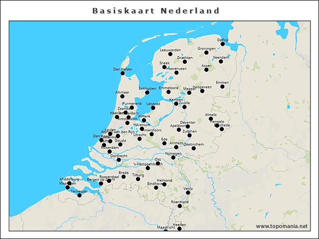 Topografie Basiskaart Nederland | www.topomania.net