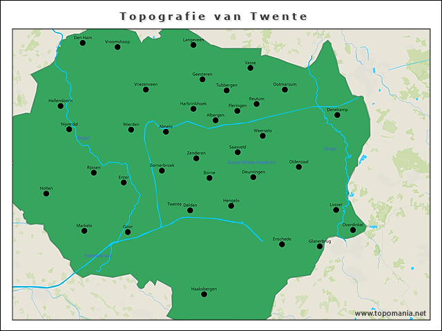 Topografie Topografie van Twente | www.topomania.net