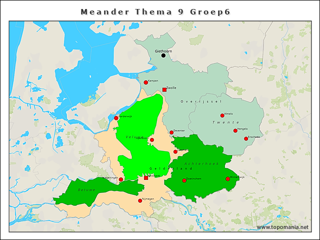 Topografie Meander Thema 9 Groep 6 | www.topomania.net