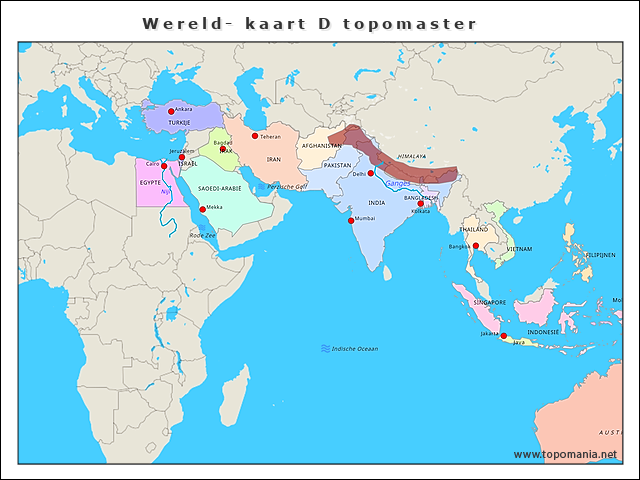 Topografie Wereld- kaart D topomaster | www.topomania.net