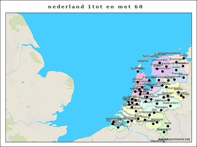 Topografie nederland 1tot en met 60 | www.topomania.net