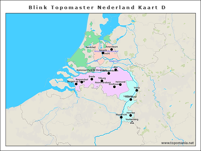 Topografie Blink Topomaster Nederland Kaart D | www.topomania.net
