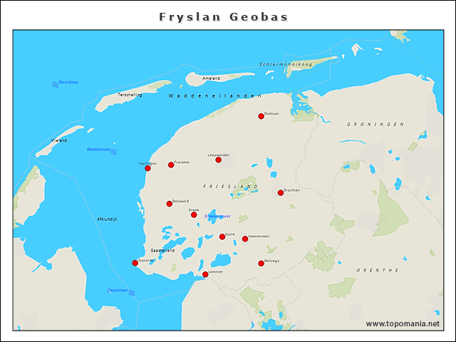 Topografie Fryslan Geobas | www.topomania.net