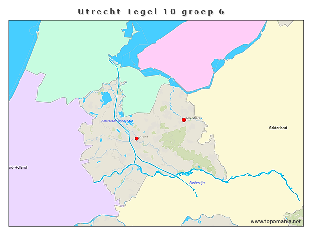 Topografie Utrecht Tegel 10 groep 6 | www.topomania.net