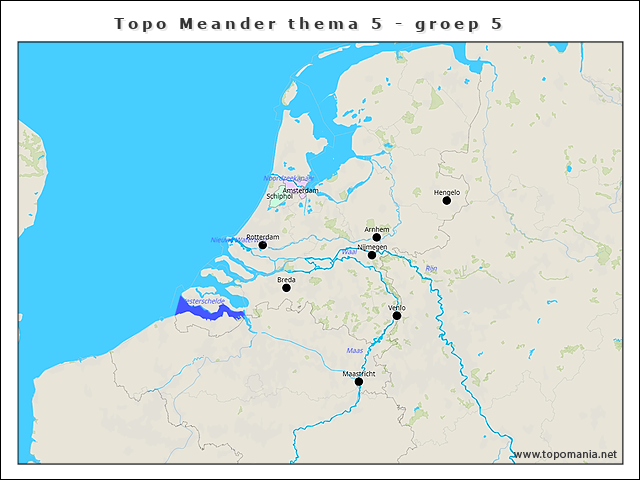 Topografie Topo Meander thema 5 - groep 5 | www.topomania.net