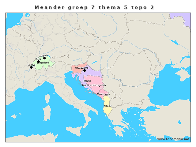 Geography Meander groep 7 thema 5 topo 2 | www.topomania.net
