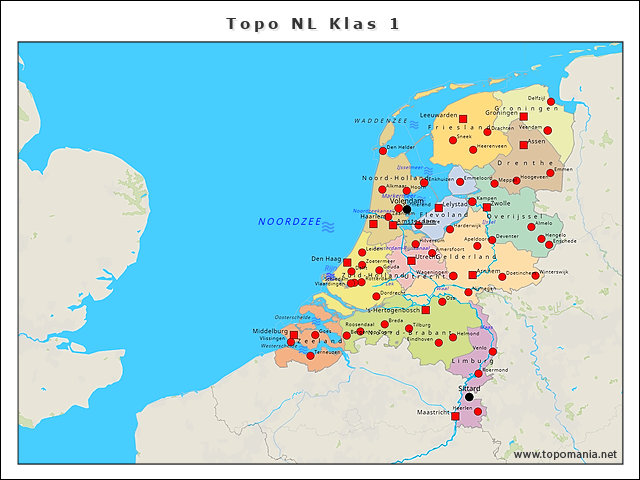 Geography Topo NL Klas 1 | www.topomania.net