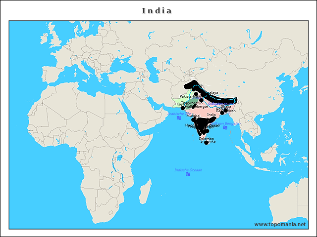 Topografie India | www.topomania.net