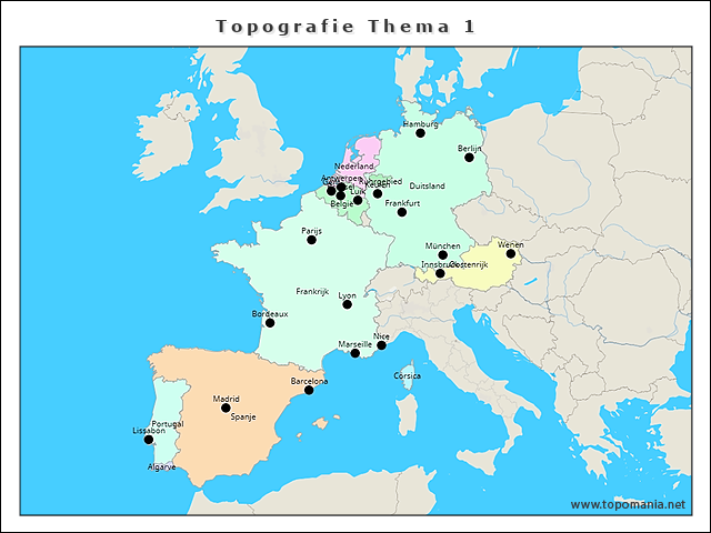 Topografie Topografie Thema 1 | www.topomania.net