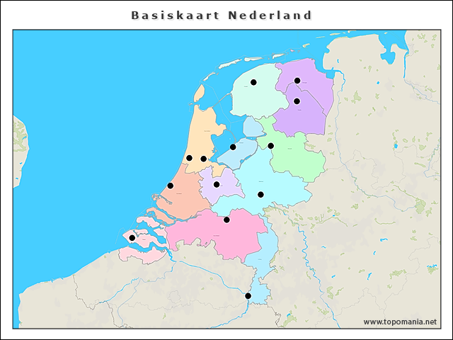 Topografie Basiskaart Nederland | www.topomania.net