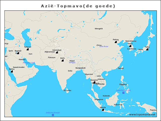 Topografie Azië-Topmavo(de goede) | www.topomania.net