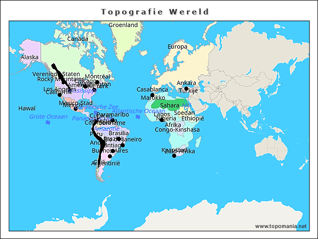 Topografie Topografie Wereld | www.topomania.net