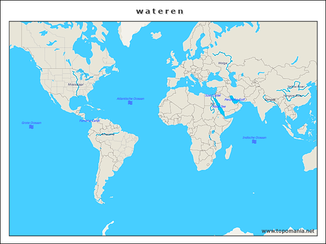 Topografie wateren | www.topomania.net