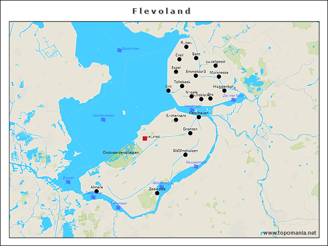 Topografie Flevoland | www.topomania.net