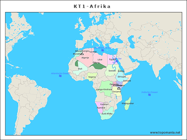 Topografie KT1-Afrika | www.topomania.net