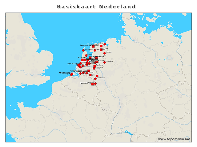 Topografie Basiskaart Nederland | www.topomania.net