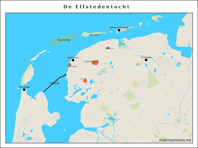 Topografie De Elfstedentocht | www.topomania.net