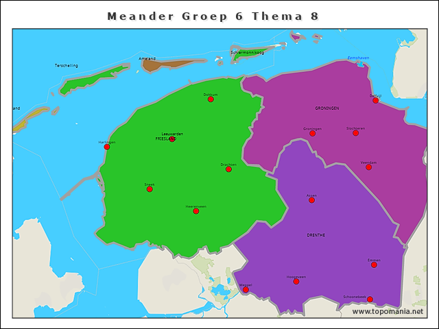 Topografie Meander Groep 6 Thema 8 | www.topomania.net