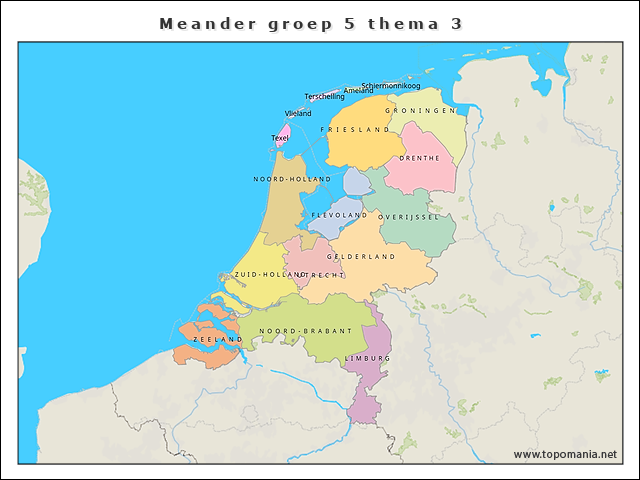 Topografie Meander groep 5 thema 3 | www.topomania.net