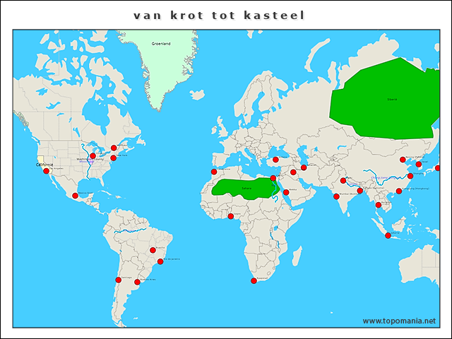 Topografie van krot tot kasteel | www.topomania.net