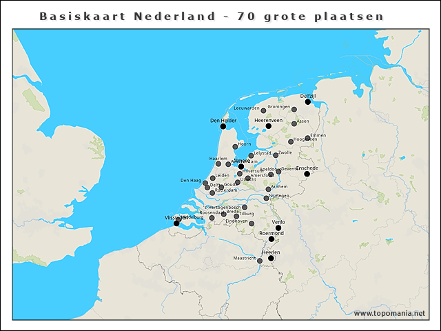 Topografie Basiskaart Nederland | www.topomania.net